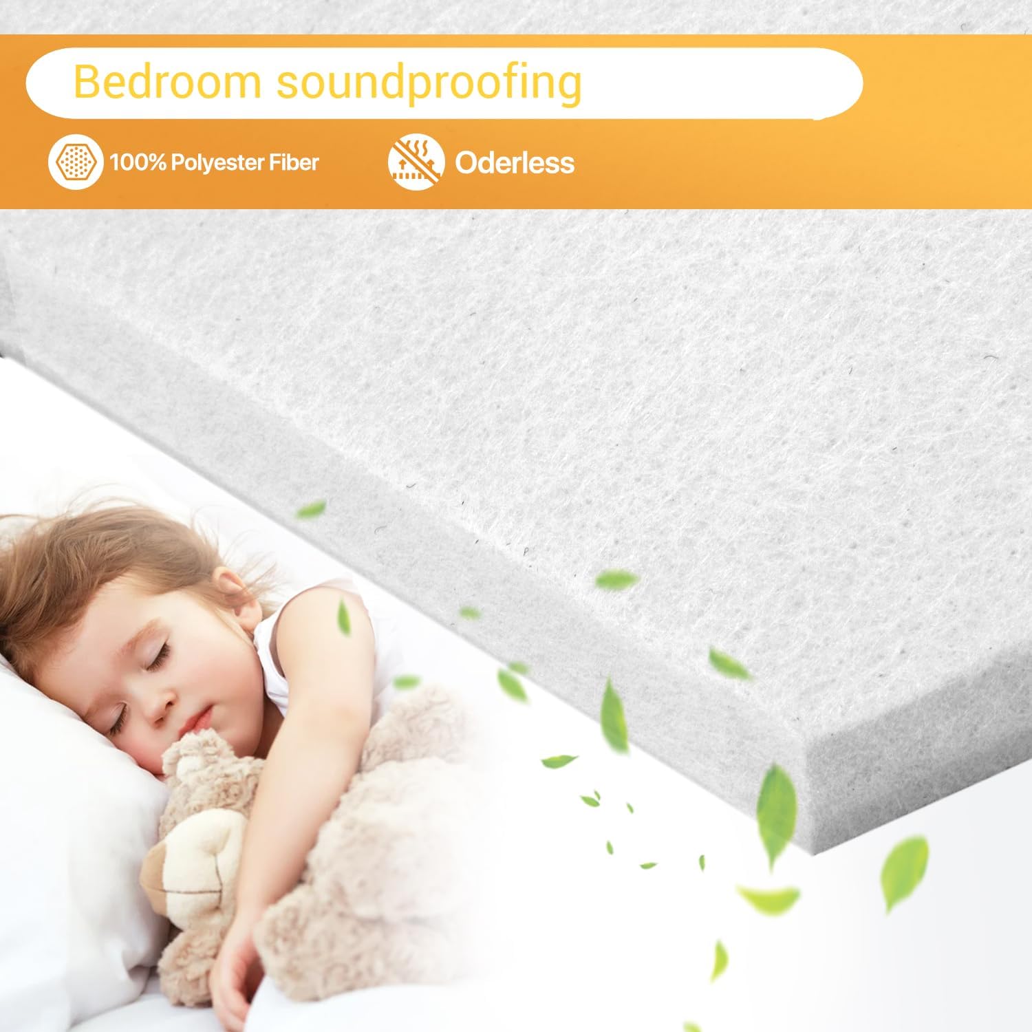 1pc (Self-Adhesive) Stripe Grill Acoustic Foam Panel Soundproof Felt ...