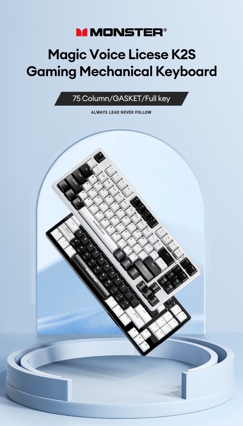 Monster K2S Gaming Mechanical Keyboard Smart Compatible USB Stable ...