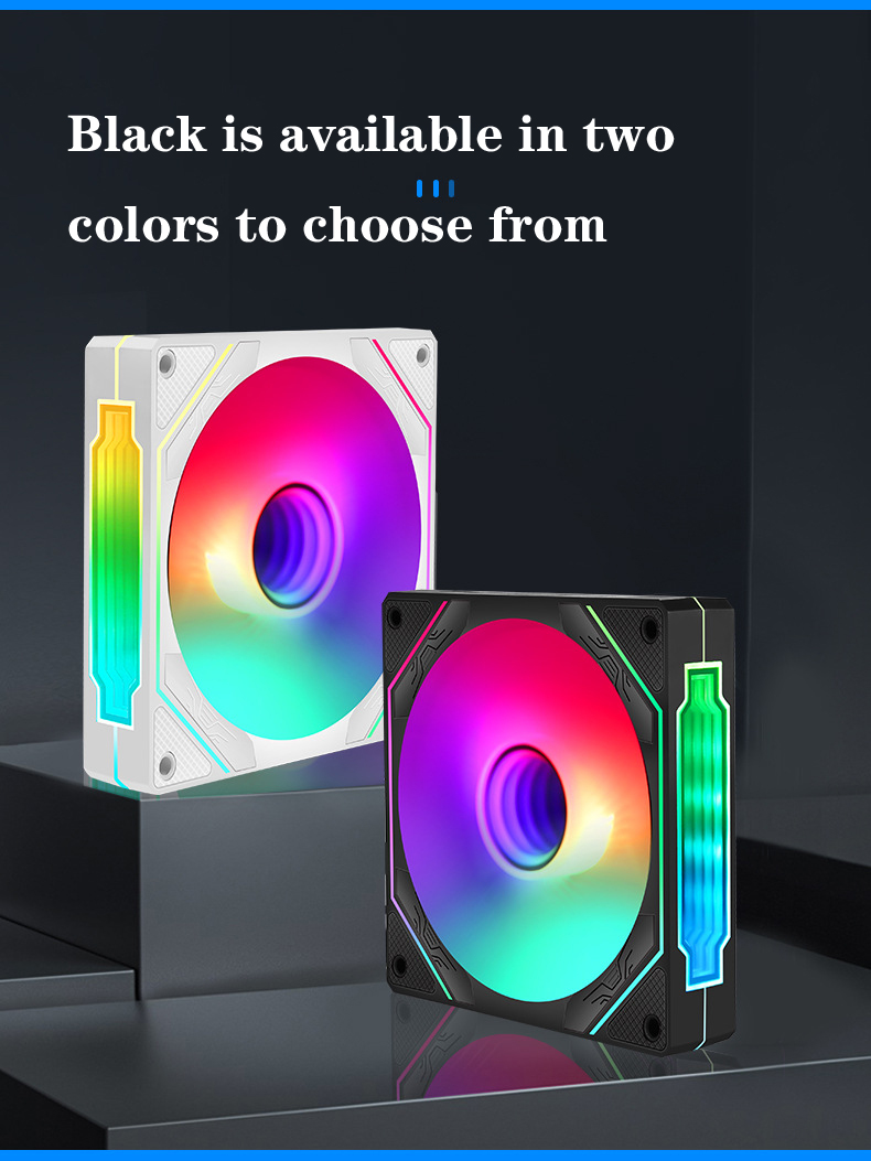 ICE Whale PRISM Gen4 PRO ARGB CPU Fan 4PIN PWM Silent chassis fan 120mm ...