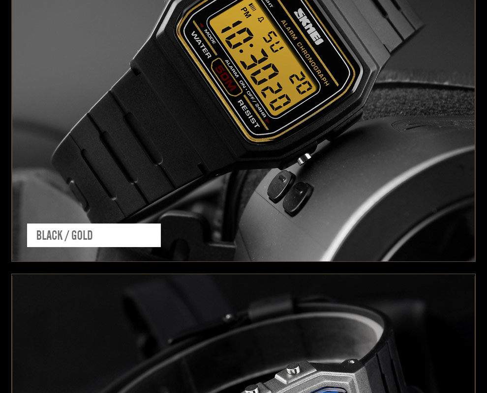 SKMEI 1412 Waterproof Sport Women Digital Watch Countdown Girl Date ...