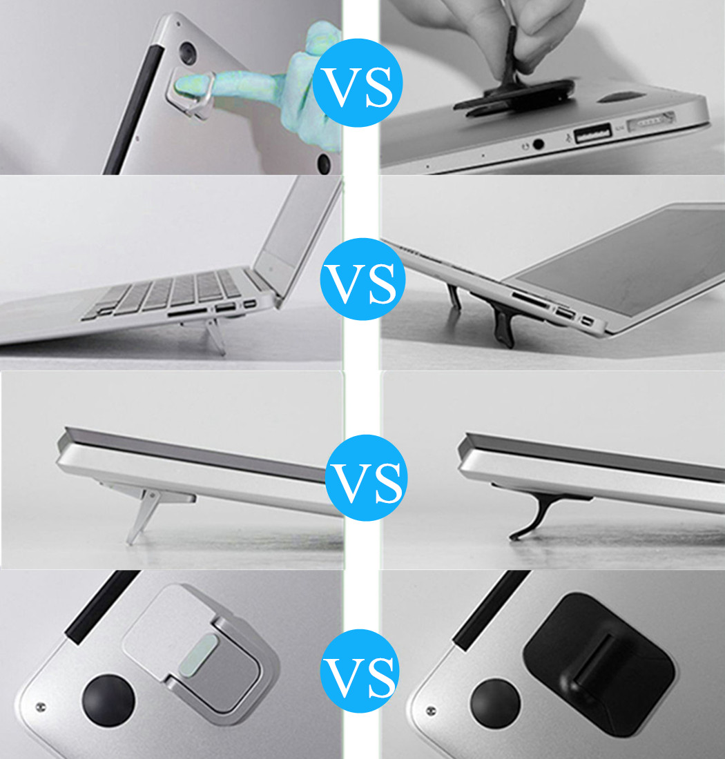 Laptop Metal Stand for Desk Notebook Keyboard Stand Riser Aluminum Mini ...