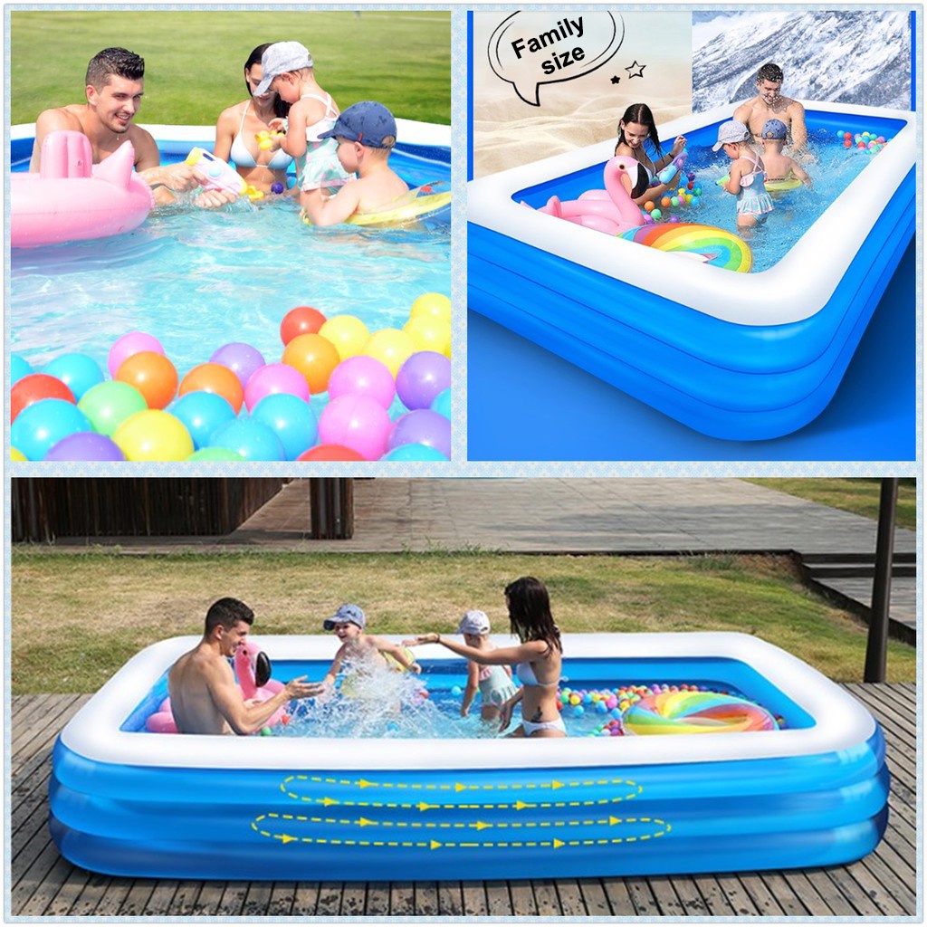 【COD】Inflatable Swimming Pool for Kids, children's baby toy pool, 4 ...