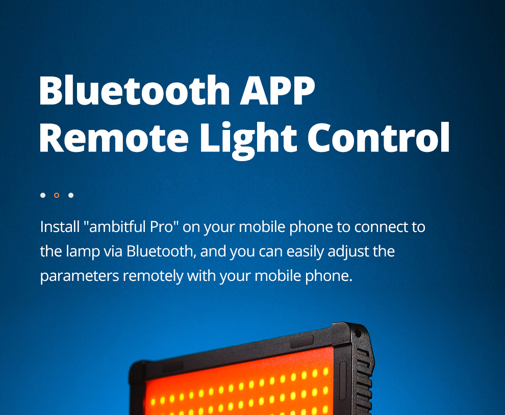 AMBITFUL 30W P35R RGB Full Color Fill Light 2800-6800K LED Video Light ...