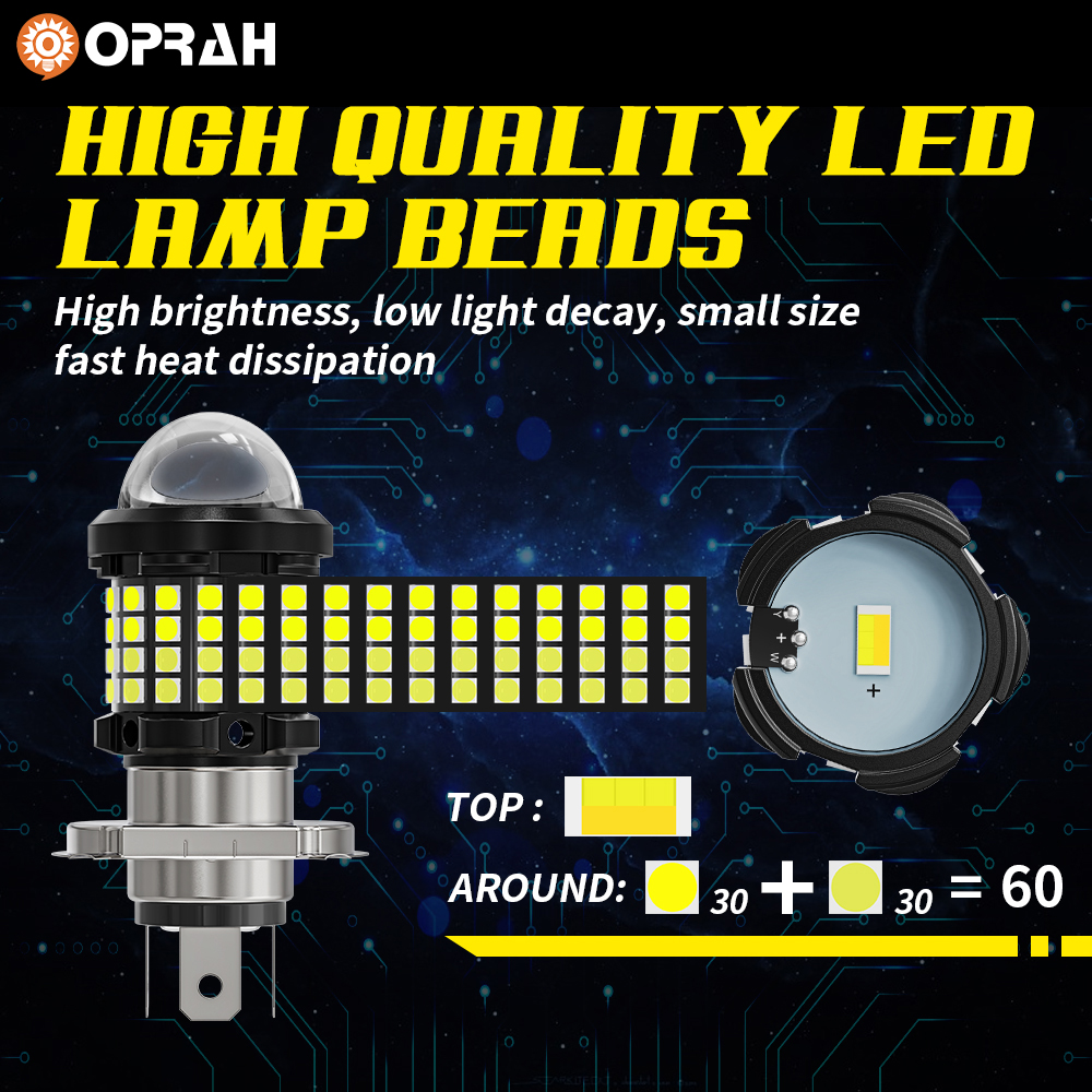 10000LM Super Bright Motorcycle LED Headlight T19 P15D H4 H6 2016 BA20D ...