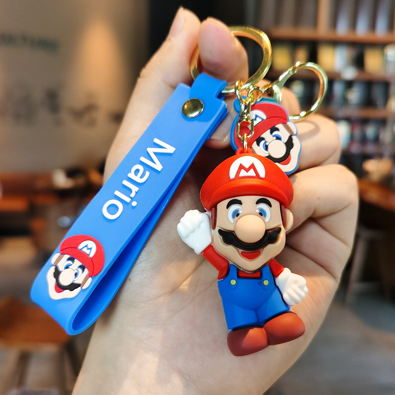 5 Style Nintendo Super Mario Bros. Key Chain Luigi Mario Mushroom Yoshi ...