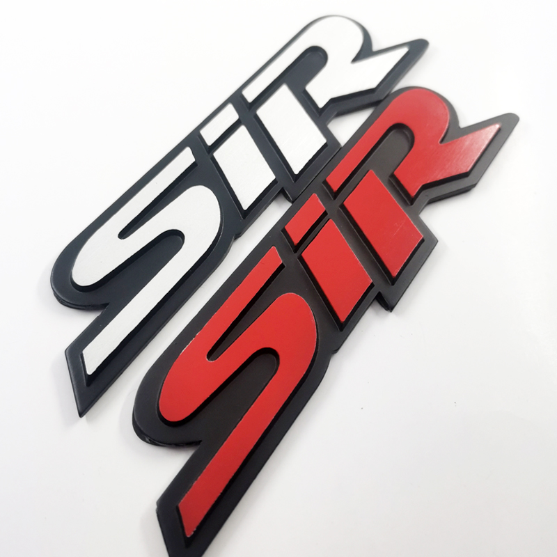 1 x Metal SiR Logo Car Auto Trunk Lid Side Rear Emblem Decorative Badge ...