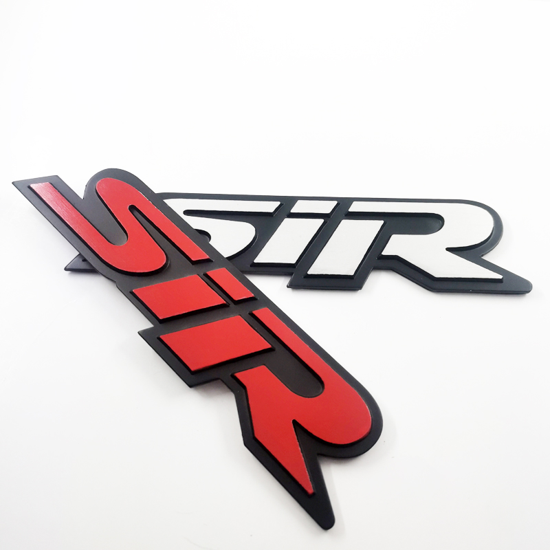 1 x Metal SiR Logo Car Auto Trunk Lid Side Rear Emblem Decorative Badge ...