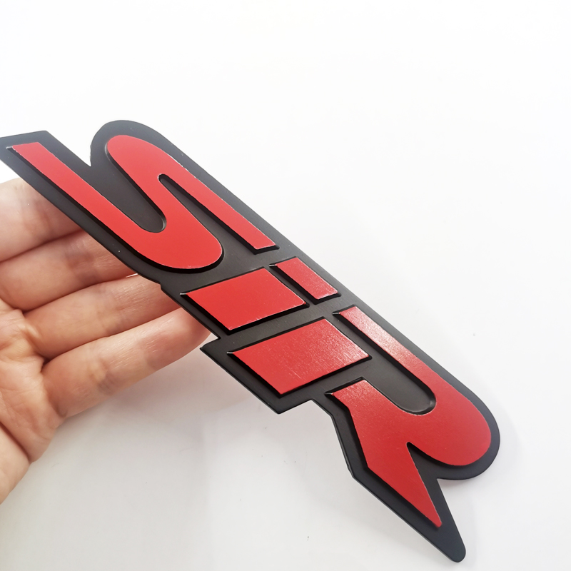 1 x Metal SiR Logo Car Auto Trunk Lid Side Rear Emblem Decorative Badge ...