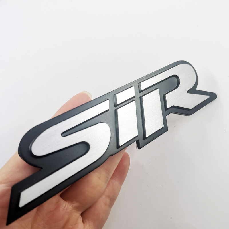 1 x Metal SiR Logo Car Auto Trunk Lid Side Rear Emblem Decorative Badge ...