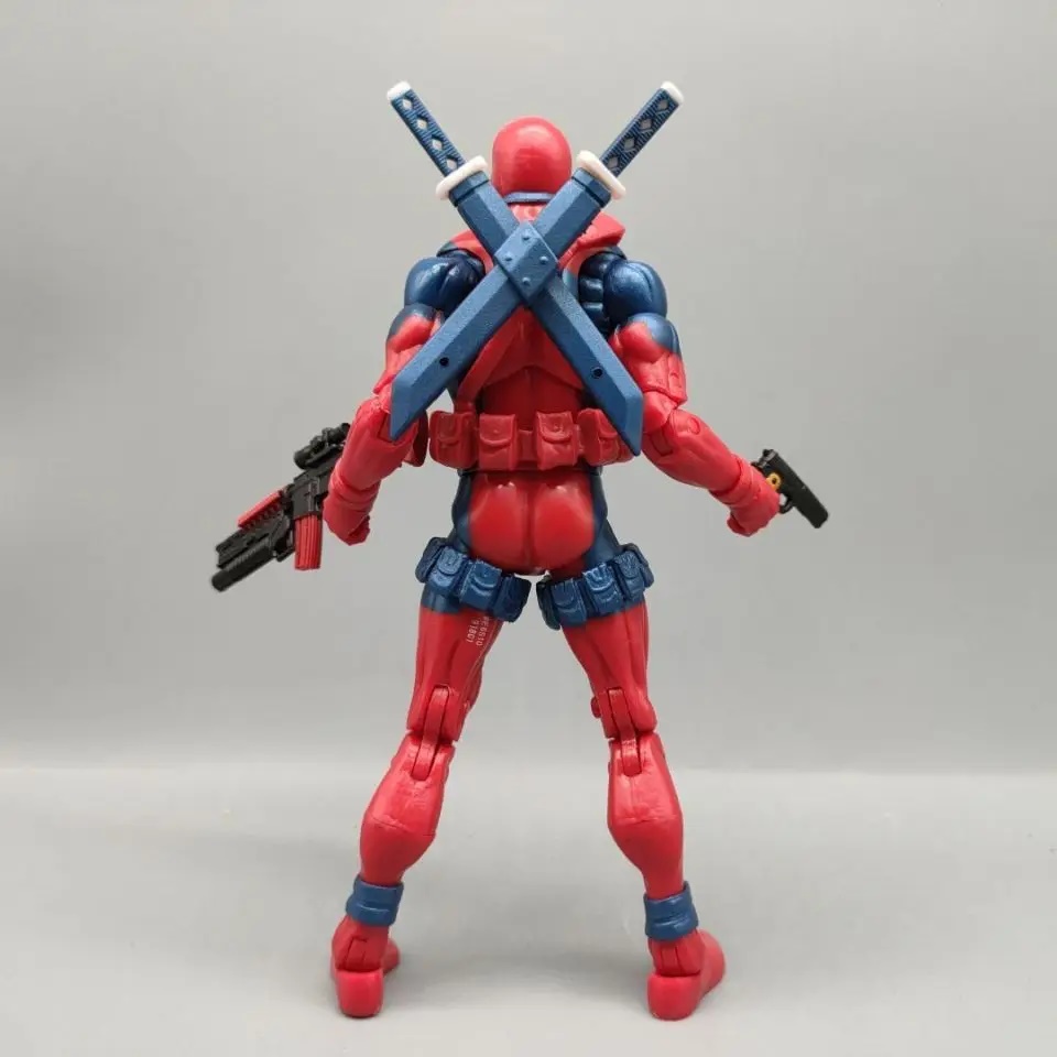 6''Marvel Legends Comic Retro 80th Deadpool PVC Action Figure Without ...