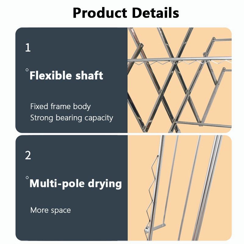 Heavy Duty Sampayan Stainless Steel Clothes Drying Rack Foldable ...