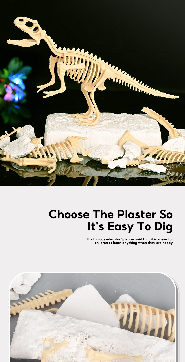 Dinosaur Fossil Archaeological Dig Toy Tyrannosaurus Rex Treasure Hunt ...
