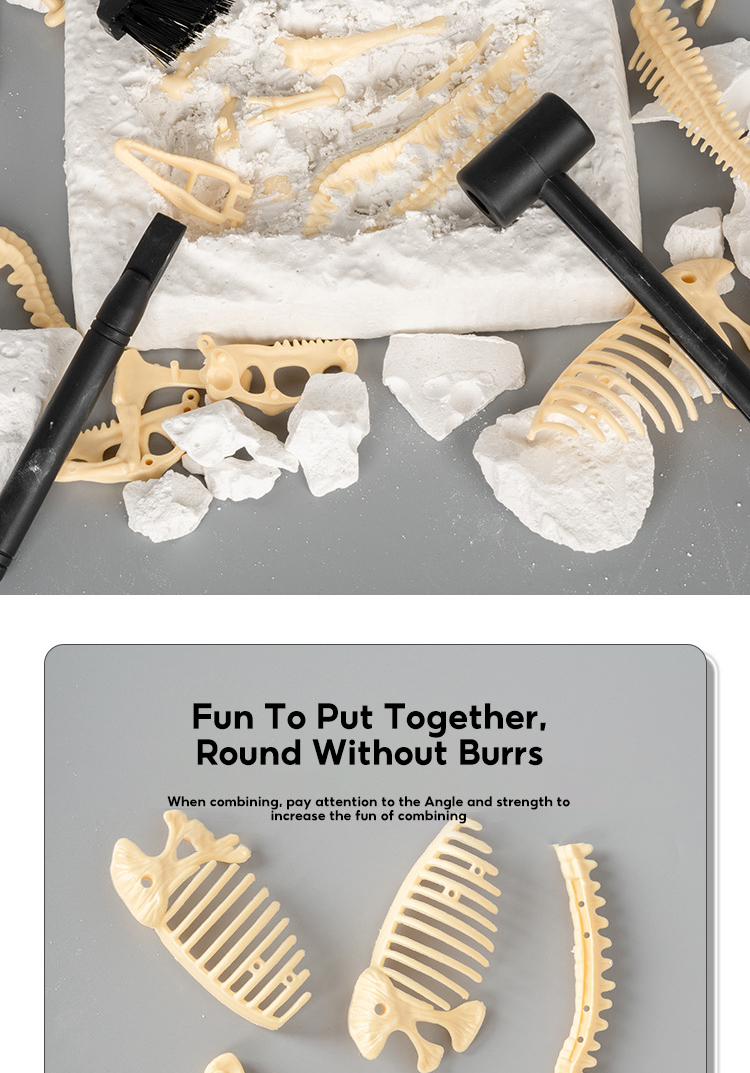 Dinosaur Fossil Archaeological Dig Toy Tyrannosaurus Rex Treasure Hunt ...