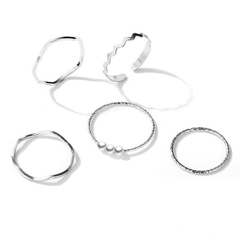 5 PCS/Set Simple Style Creative Fashion Joint Ring Tail Ring | Shopee ...
