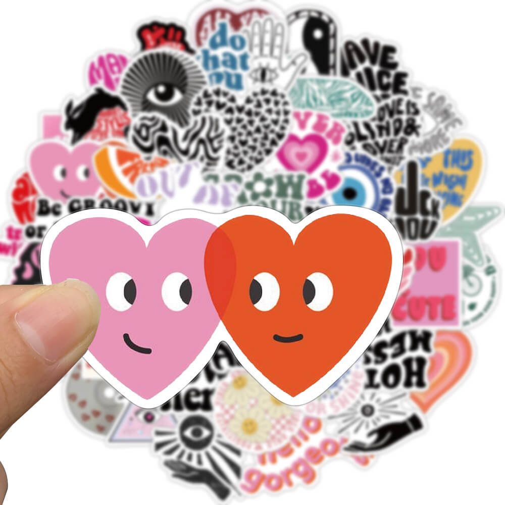 [Large Sticker]50pcs Inspirational Words Stickers Quotes Stickers DIY ...