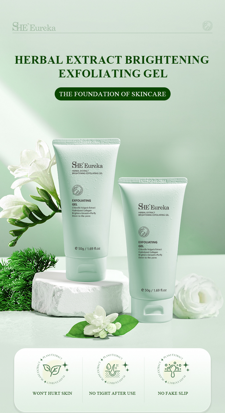 SHEEureka FDA Facial Body Scrub Herbal Extract Exfoliating gel for face ...