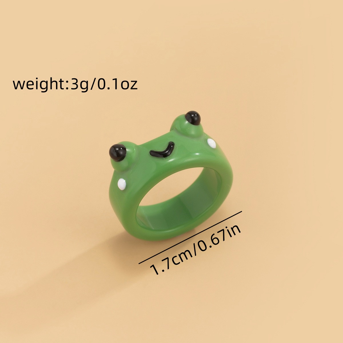 Cute Cartoon Frog Shape Ring Girlfriend Gift Couple Ring | Shopee ...