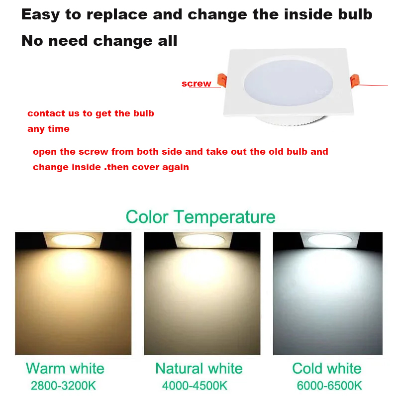 LED Slim Square Pinlight Downlight 7W 12w 15w 20w Recessed Grill ...