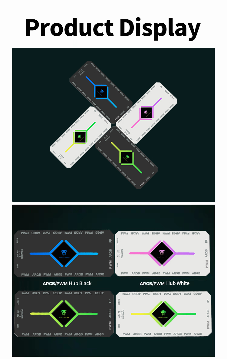 Jungle Leopard Smart Hub 5V 3PIN ARGB 4 Pin PWM PC Case CPU Fan ...