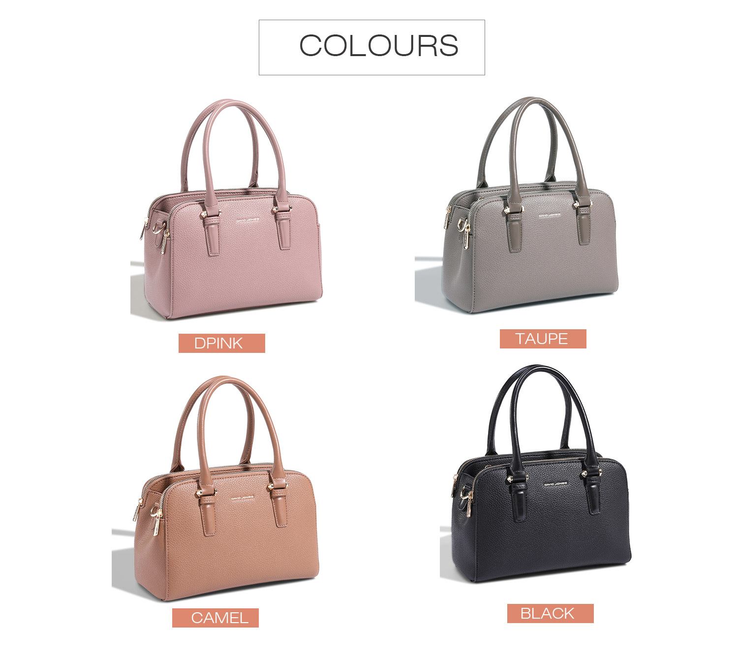 David Jones ParisWomen Shoulder Bag Pu Leather Handbag | Shopee Philippines