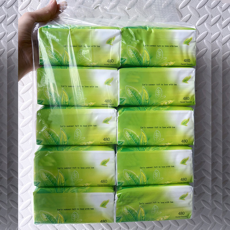 TREE CARE 10pack 480sheet Paper toilet 4-Ply Facial Tissue soft ...