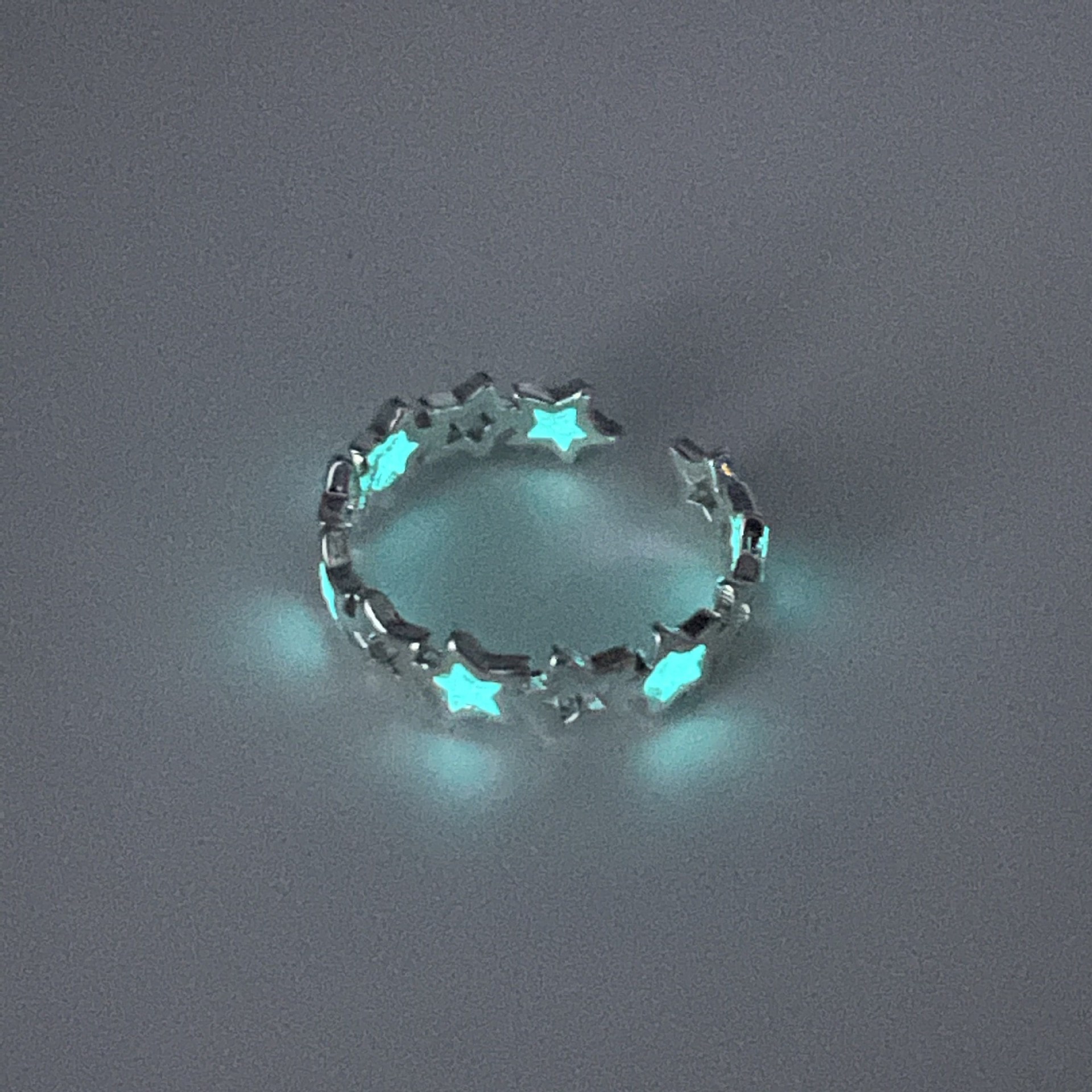 Glow In The Dark Hollow Star Ring, Luminous Floating Constellation ...
