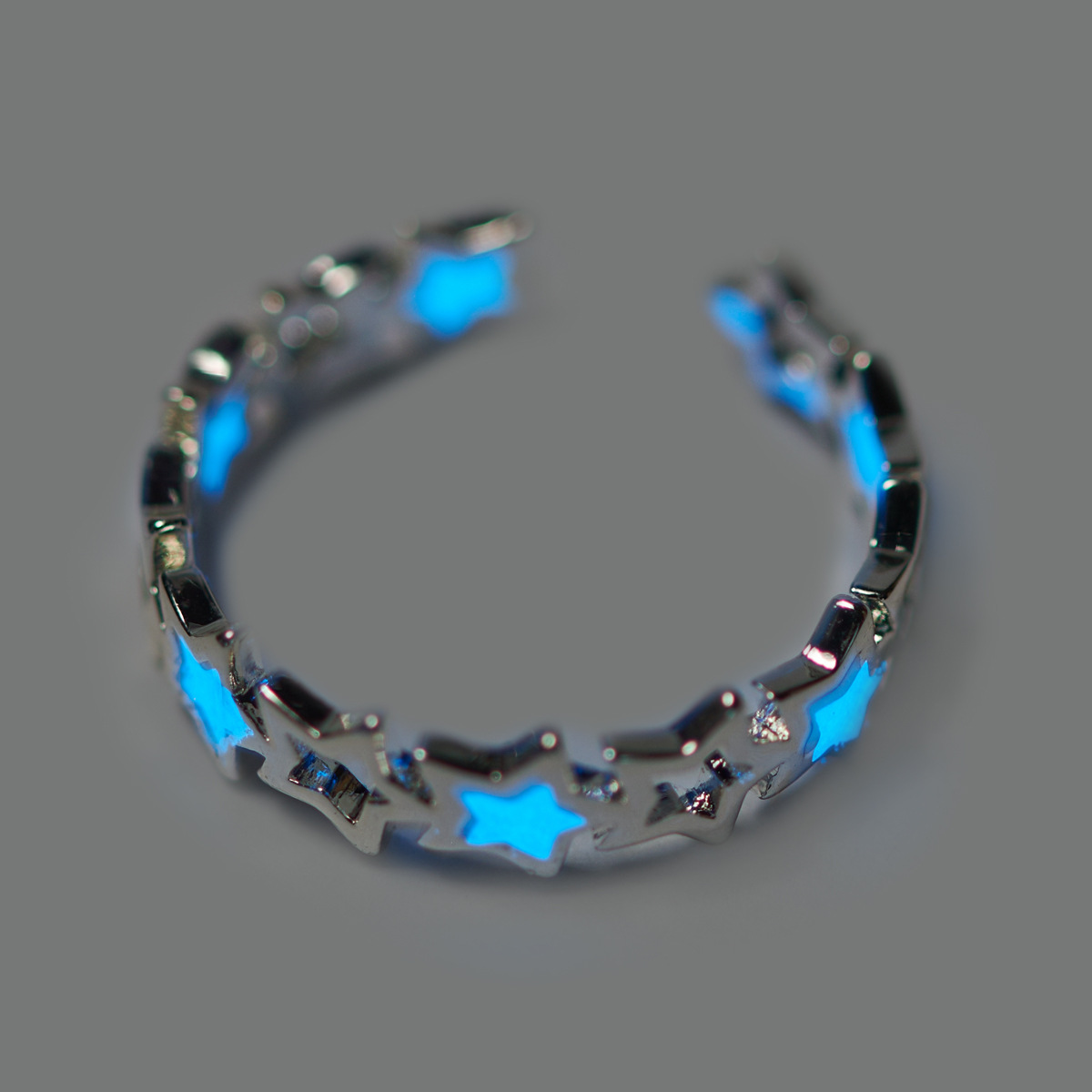 Glow In The Dark Hollow Star Ring, Luminous Floating Constellation ...