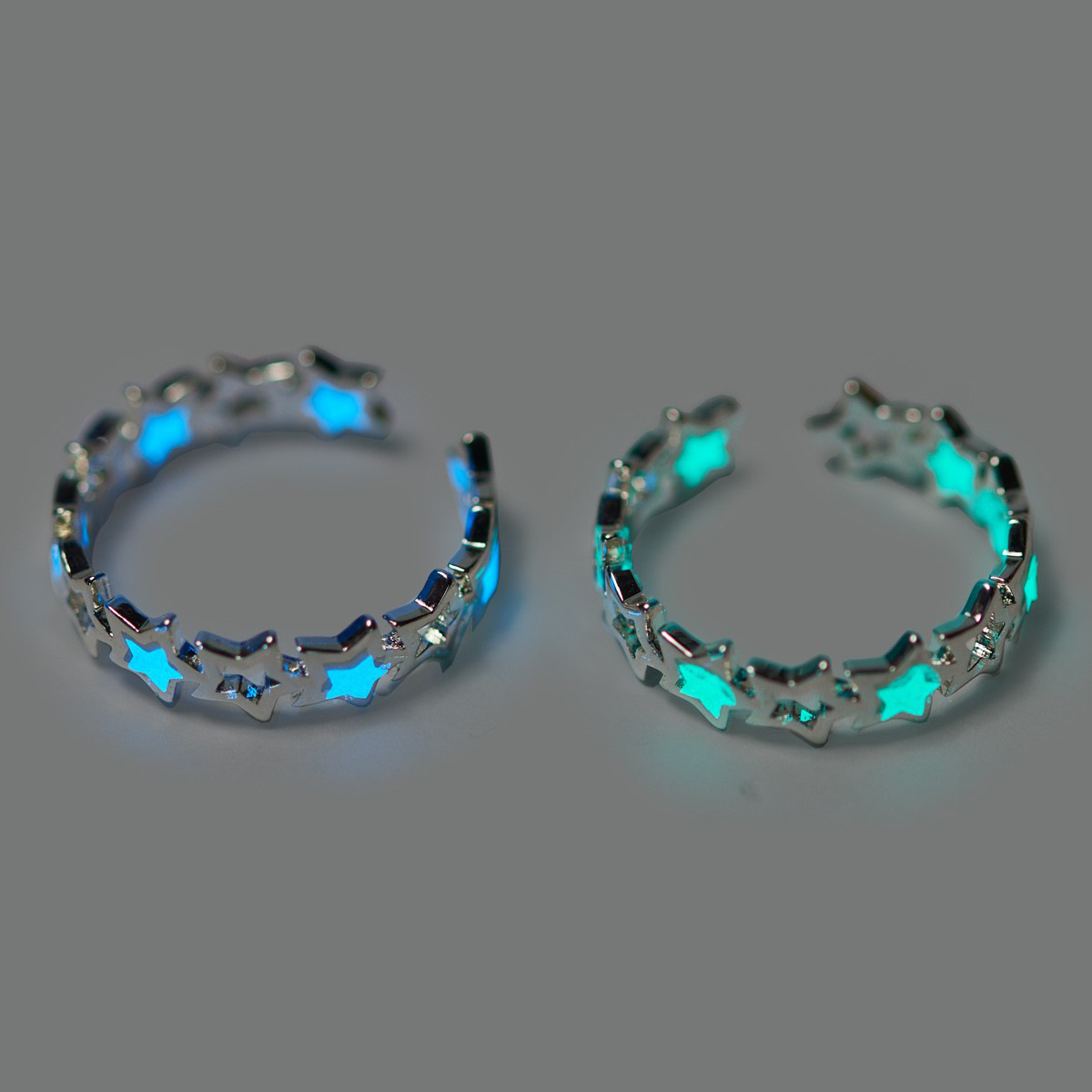 Glow In The Dark Hollow Star Ring, Luminous Floating Constellation ...