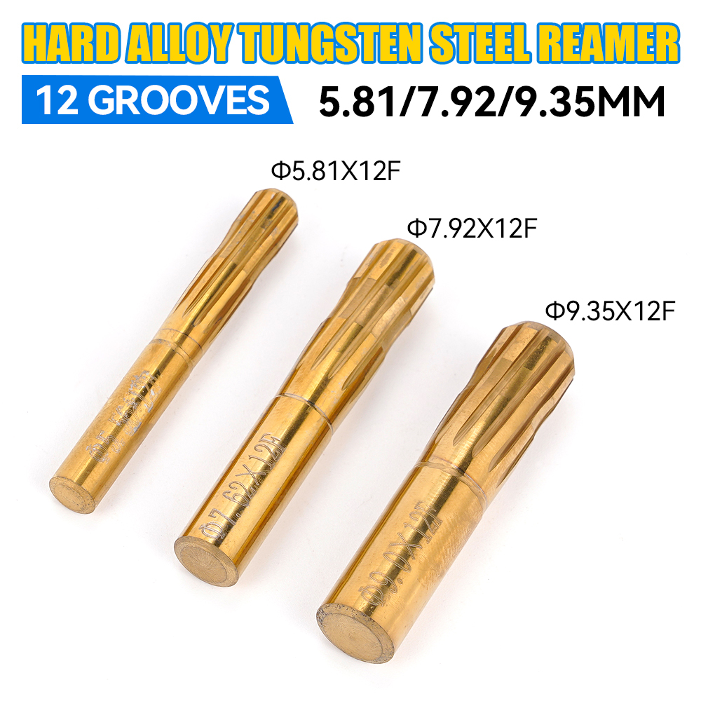 12 Blade 3 Types of Spiral Reamer Coated Milling Cutter Precision ...