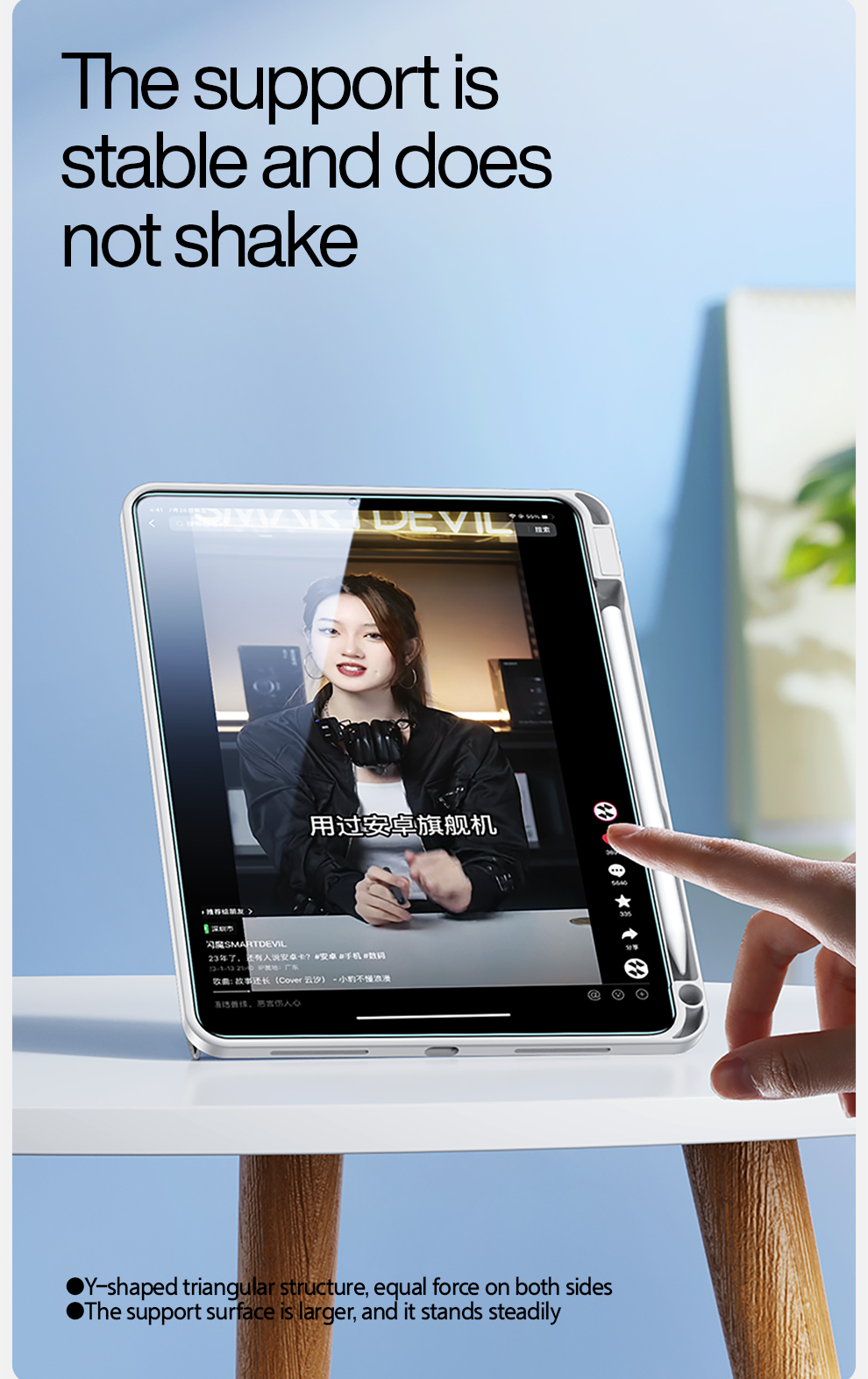 SmartDevil 3+Y Case For iPad 2023/pro 11″/mini6/10th Lightweight ...