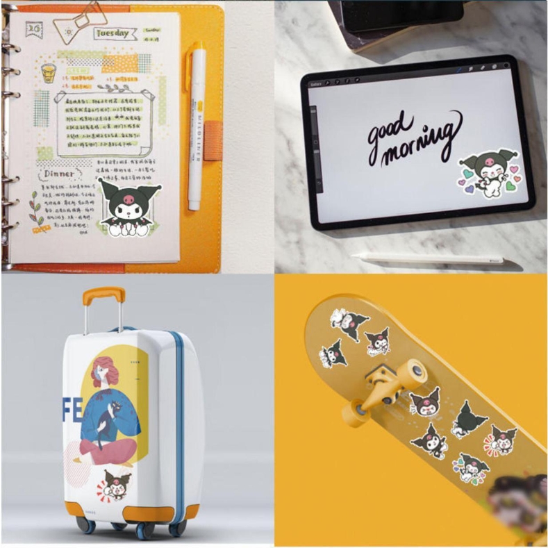 50 sheets/set Sticker Kuromi Yugui Gou Meile Tipa Cha Gou Cartoon Hand ...