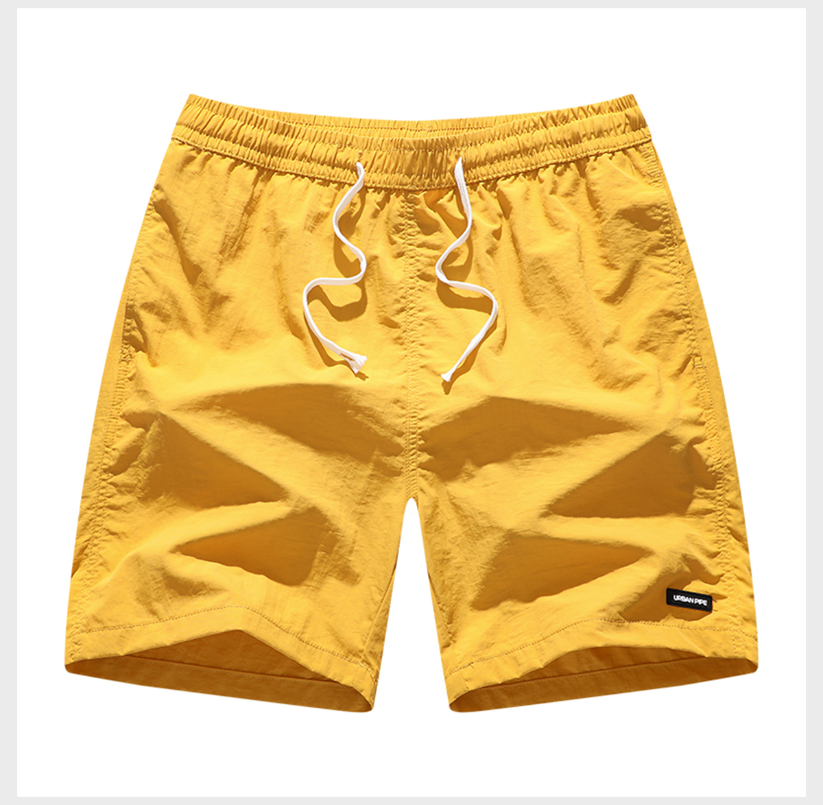 URBAN PIPE Plain Taslan Shorts For Men Quick Drying Above The Knee W ...