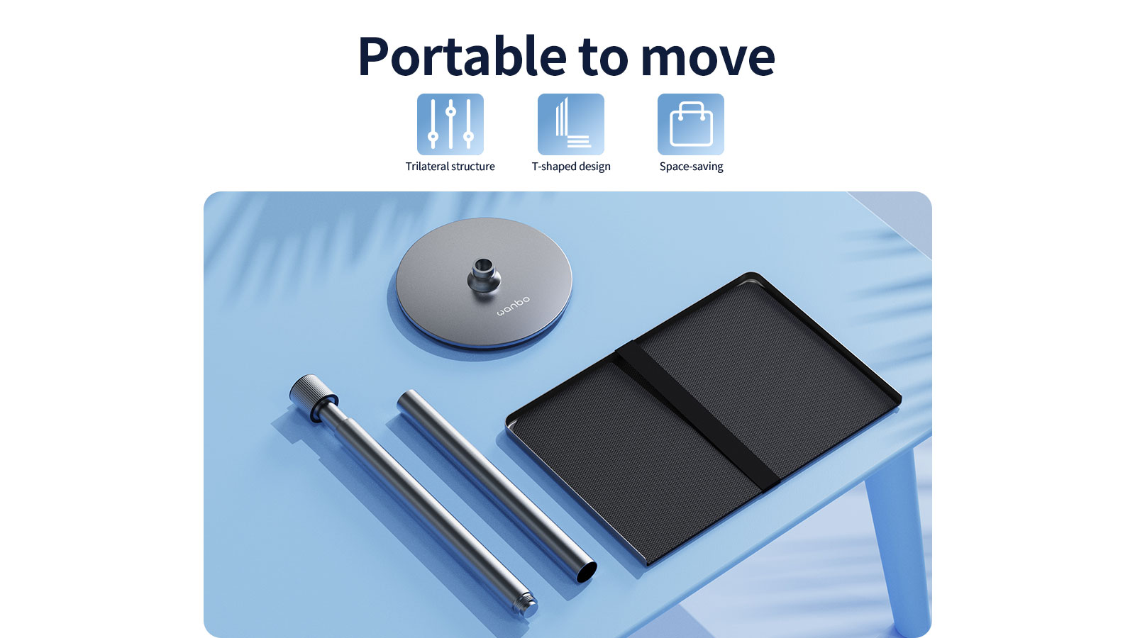 Wanbo Stand Holder Pro Height Adjustable Anti-Slip Holding Tray ...
