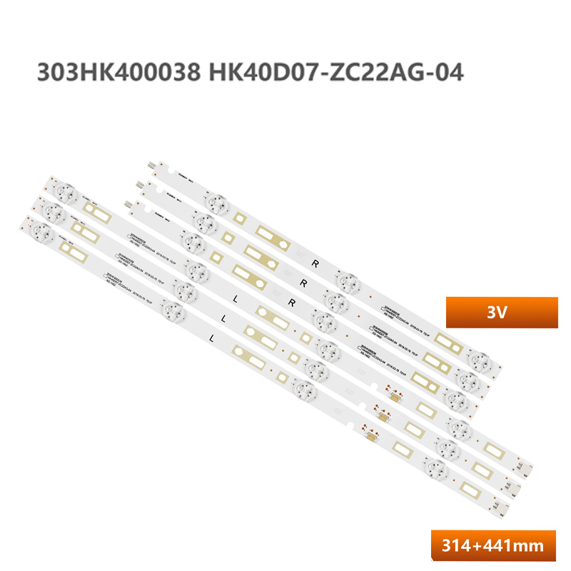 6pcs=3sets led backlight strip for 40 inch 303HK400038 HK40D07-ZC22AG ...