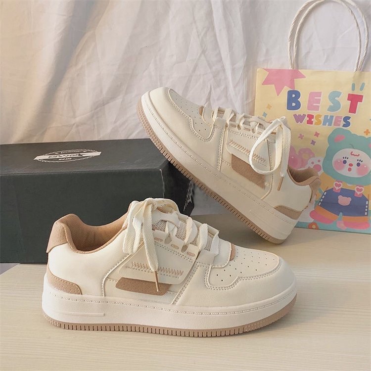 YR【Fashion collection】Korean fashion rubber shoes for women sneakers ...