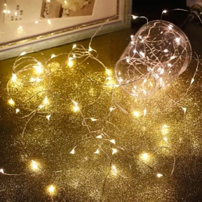 2M Fairy Wire Leds Reusable Christmas Home Decoration Leds Security ...