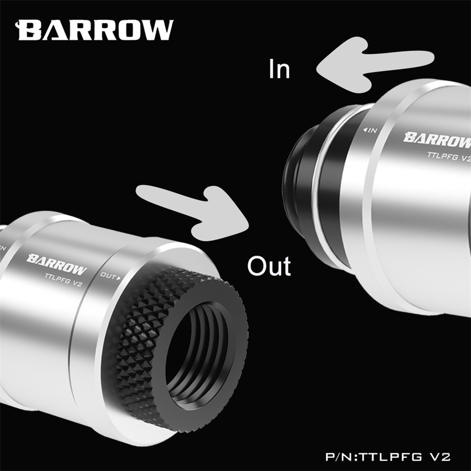 Barrow G1/4" Hand Flat Push Stop Valve Fitting Male to Female Water ...