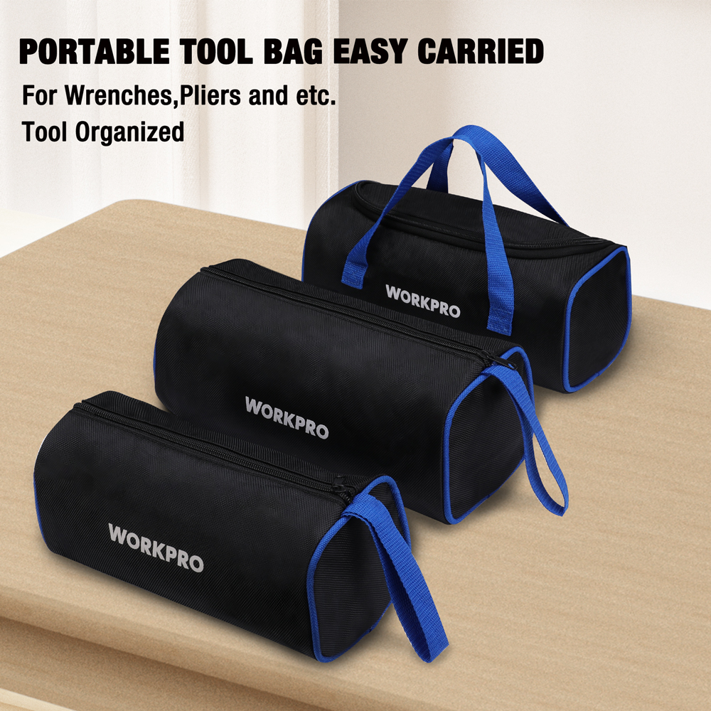 WORKPRO 10/12 Inch Multifunction Electrician Tool Bag Multi-Pocket ...