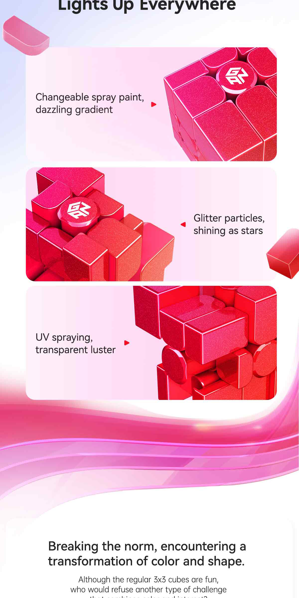 GAN Mirror M Magnetic 3x3 Mirror Cube Children's Educational Toy ...