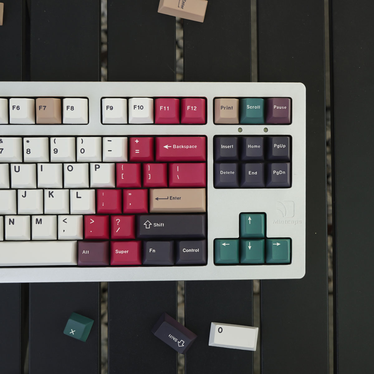 -LW- Mixed Lamp (R1/R2) PBT Keycaps CHERRY Profile Mechanical Keyboard ...