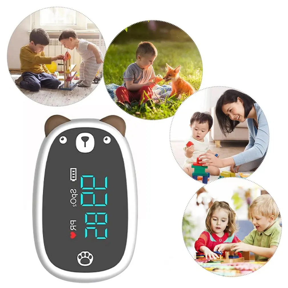 Infant Finger Pulse Oximeter Pediatric Blood Oxygen Saturation Meter ...