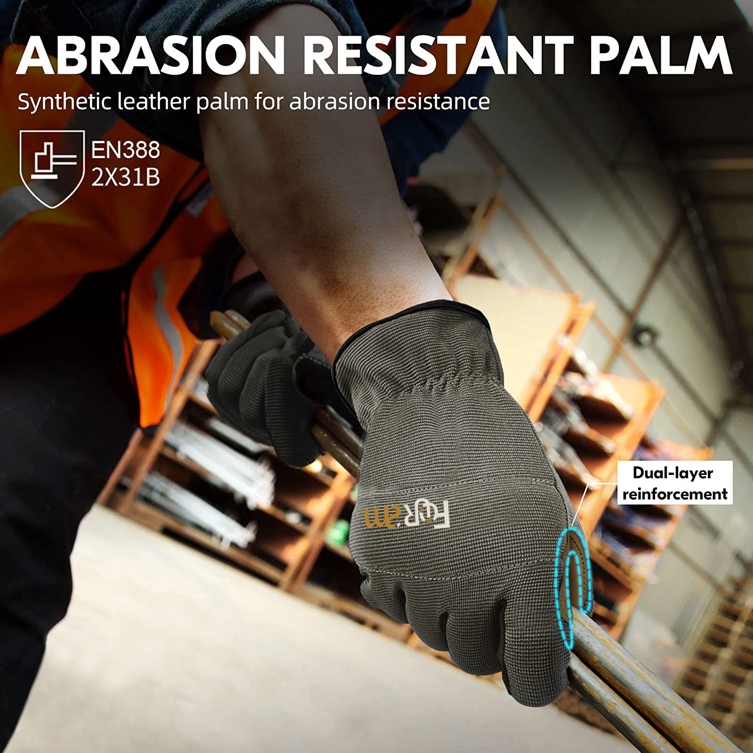 Multi-Purpose Light Duty Work Gloves - 1 Pair Breathable & High ...