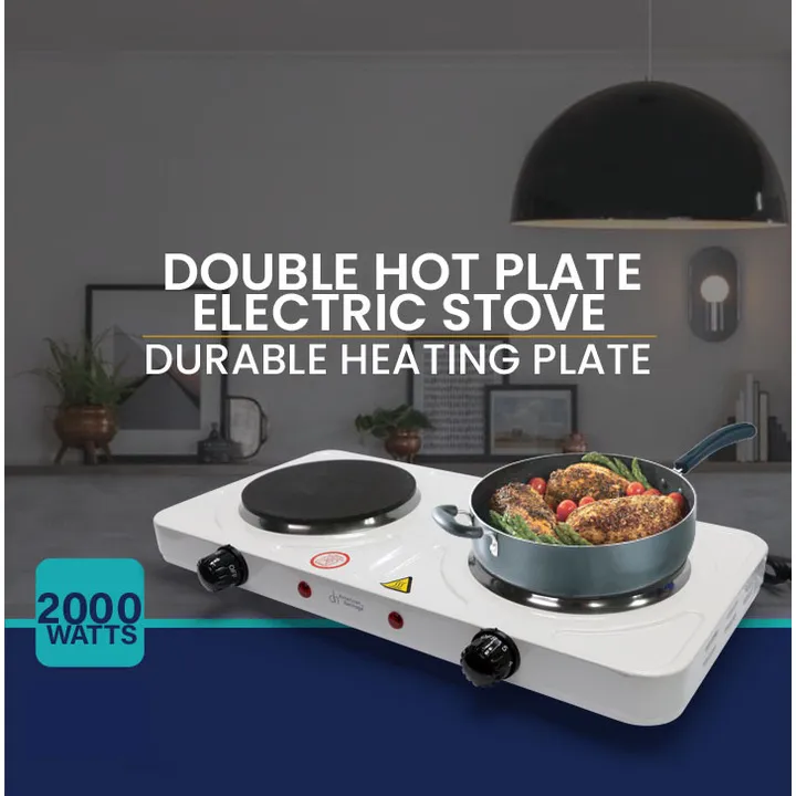 2000W Portable Double Electric Stove Electric Burner Portable Kitchen ...