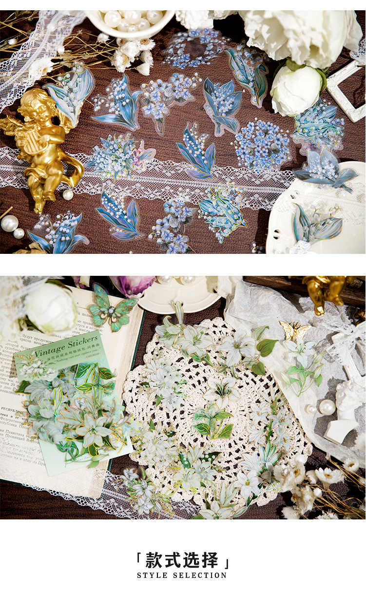 ENWEI 20 Pcs [Speak To Flowers Series] Aesthetics Butterfly Journal ...