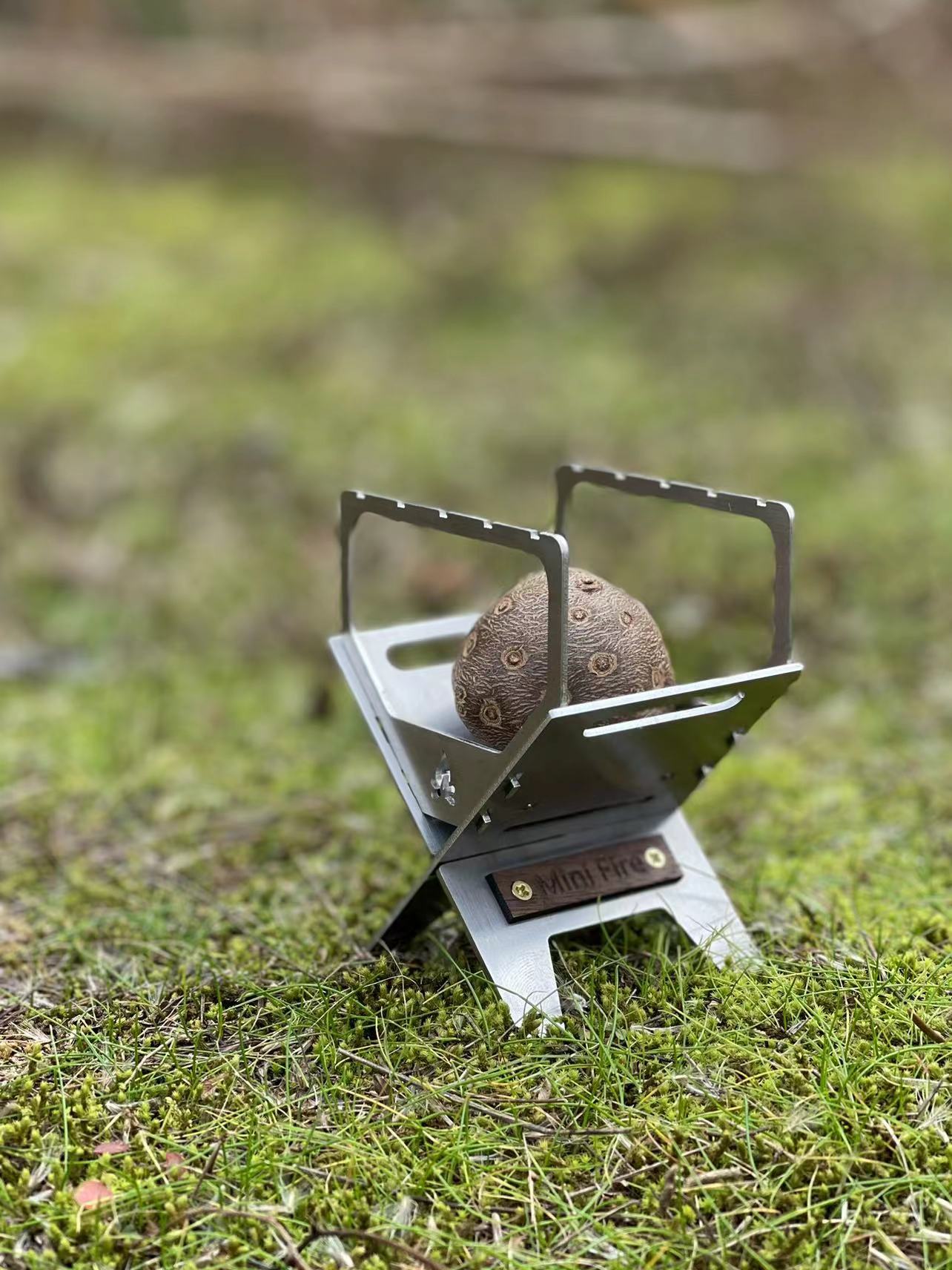 Ready Stock Mini Fire Outdoor Camping Mini Desktop Burning Rack ...