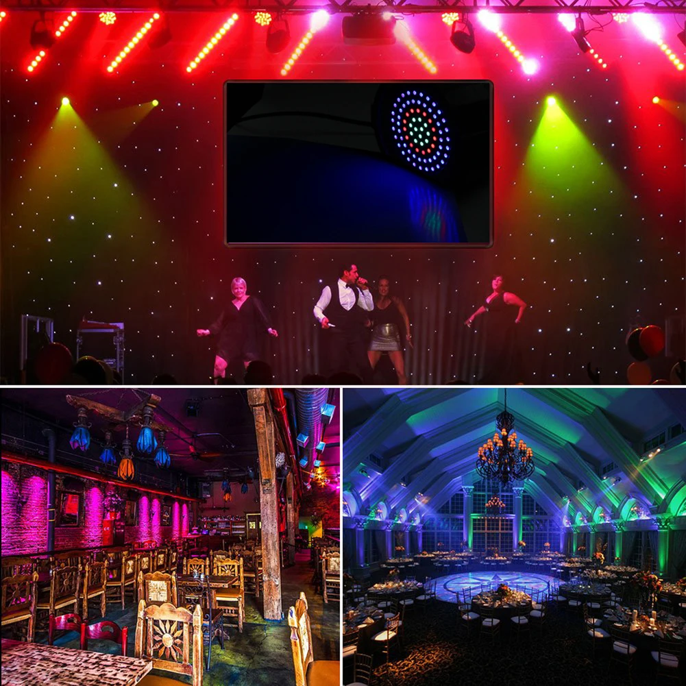 Stage Lights,RGB 78LED Par Lights Sound Activated DMX Control ...