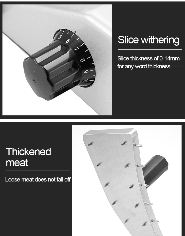 Meat slicer Slicer 12-inch heavy-duty semi-automatic slicer Stainless ...