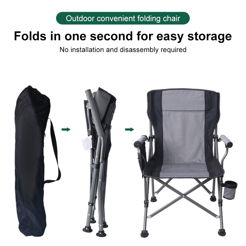 Folding fishing chair Camping chair Folding chair Collapsible fishing chair Load capacity 200kg ...