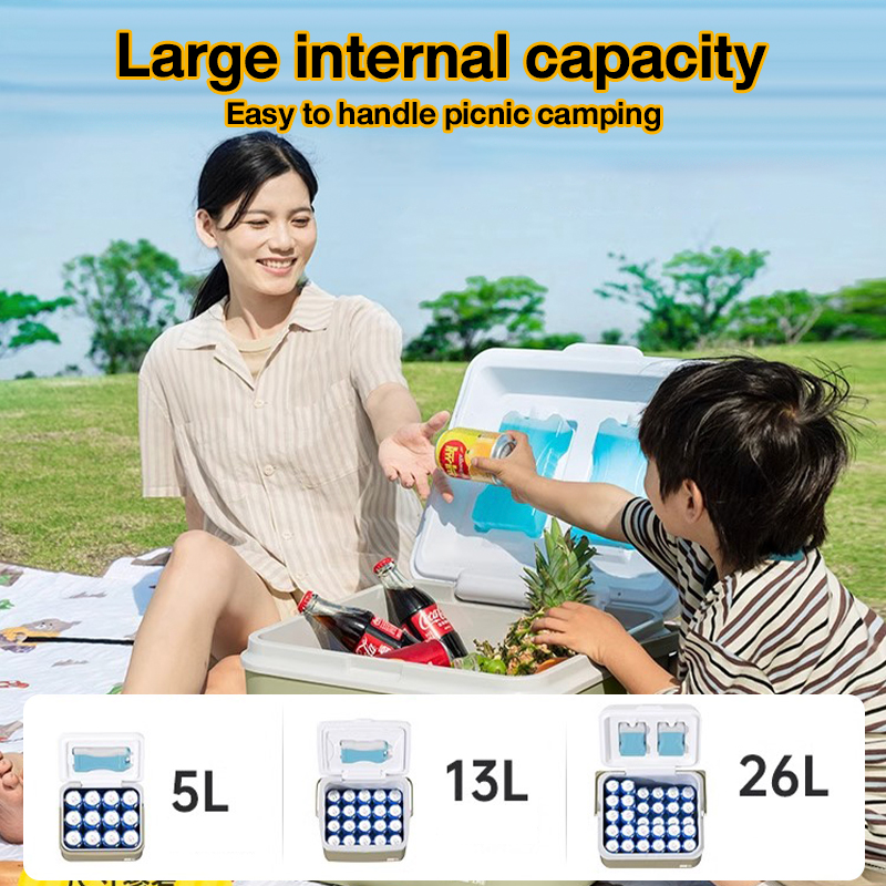 Outdoor Ice Box Warm and cold Camping Small Portable Refrigerator Food ...