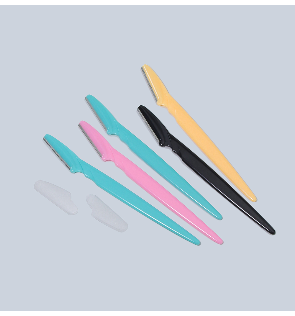 GLAMLASH 10Pcs Eyebrow Trimmer Face Blade Shaver Portable Eye Brow ...